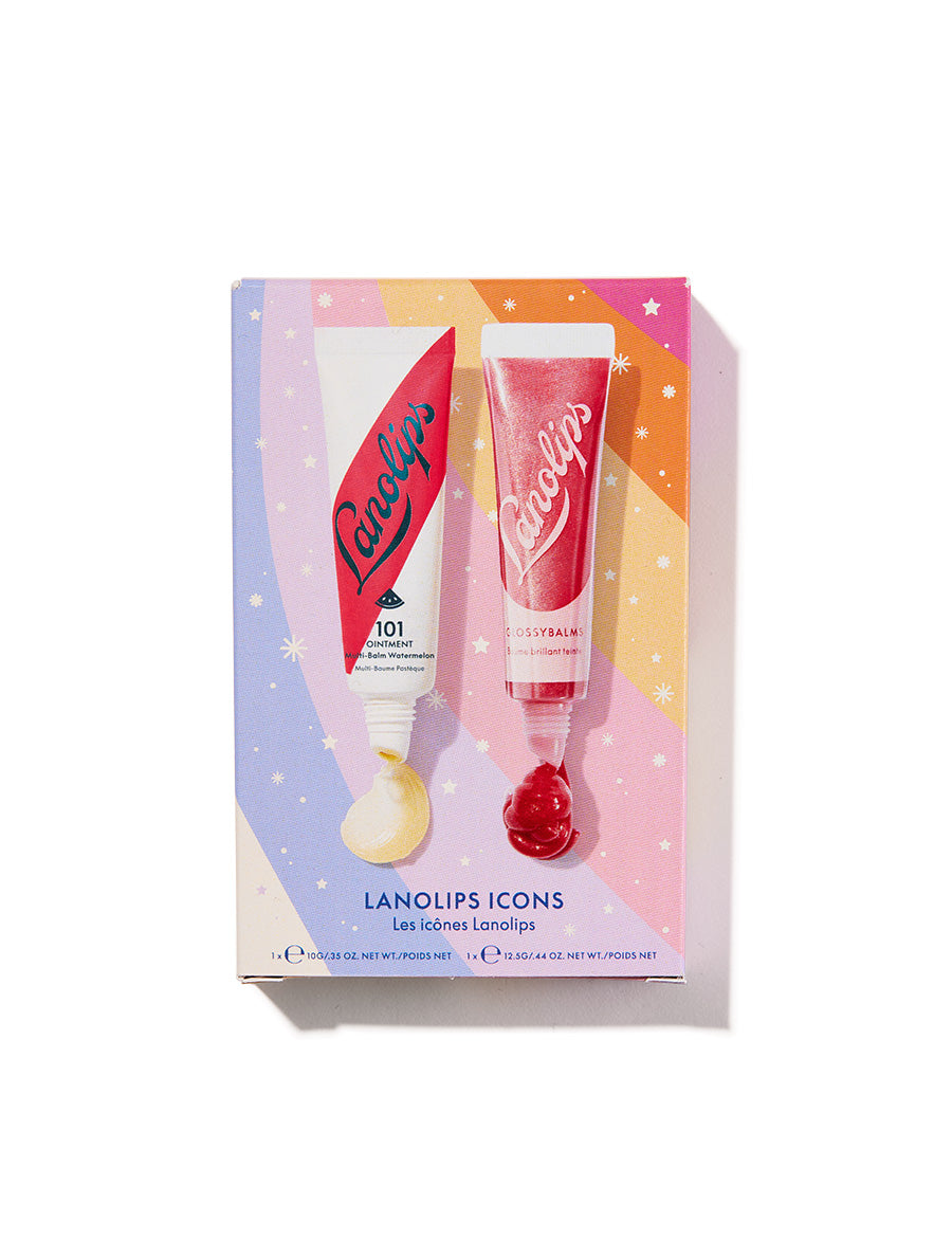 Lanolips Icons Duo | 101 Watermelon + Glossy Balm Candy | Lanolips UK ...